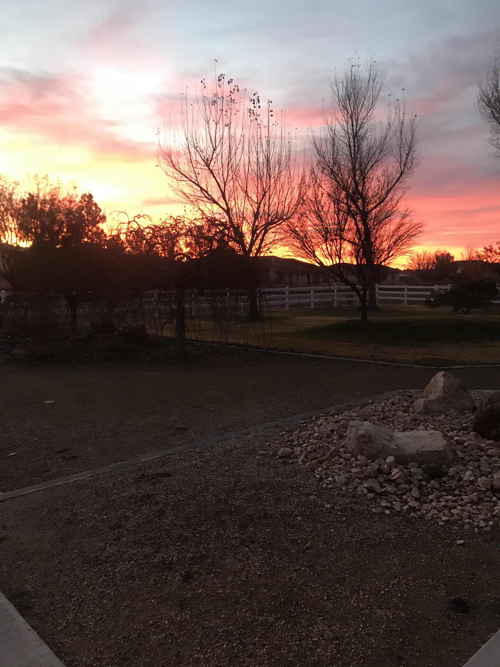 Farm morning sunrise